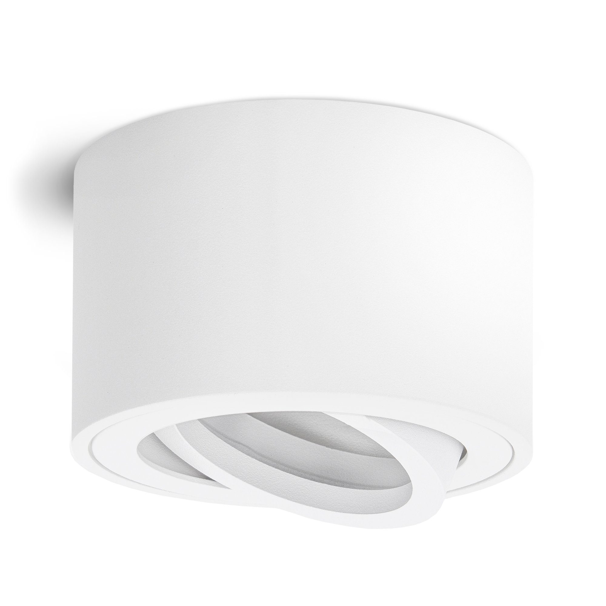 Linovum Led Aufbaustrahler Schwenkbare Aufbauleuchten Smol Matt Weiß