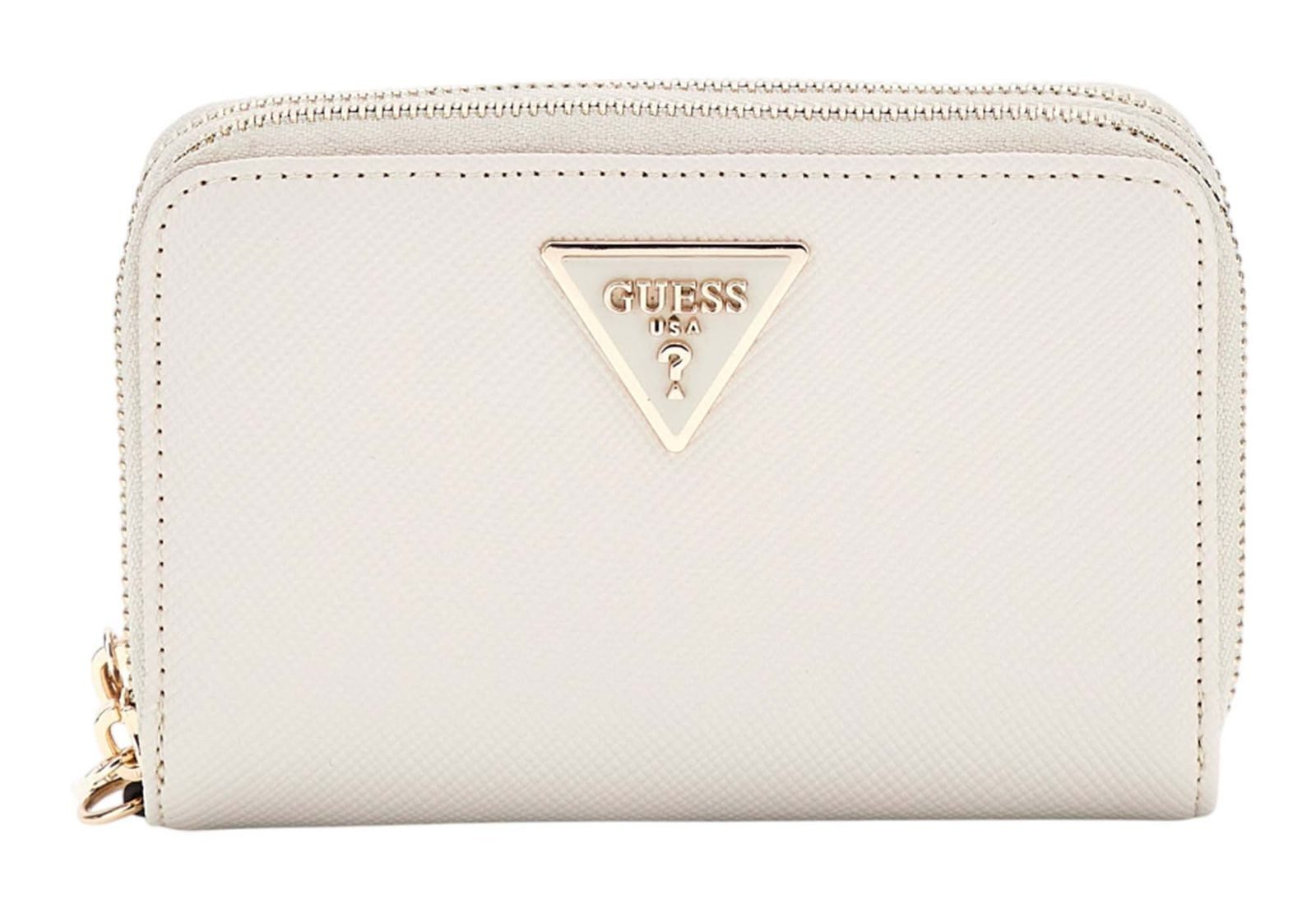 Guess Geldbörse SLG Medium Double Zip Wallet, mit Münzfach für Kleingeld