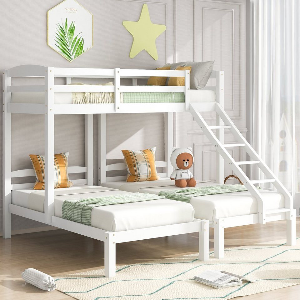 Flieks Etagenbett Mit Leiter Und Lattenrost Dreierbett Kinderbett