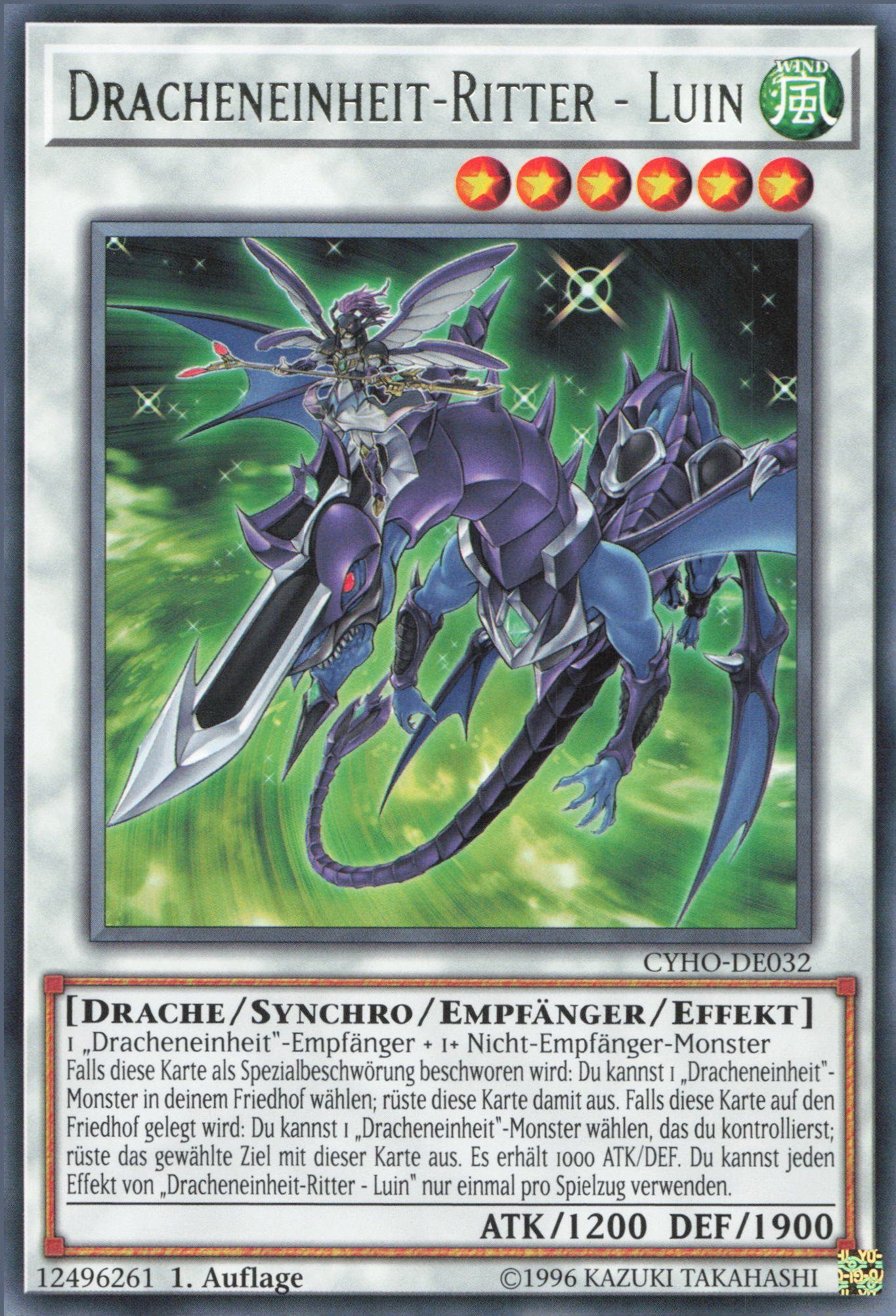Recollectibles Sammelkarte Yugioh Karte Dracheneinheit Ritter Luin