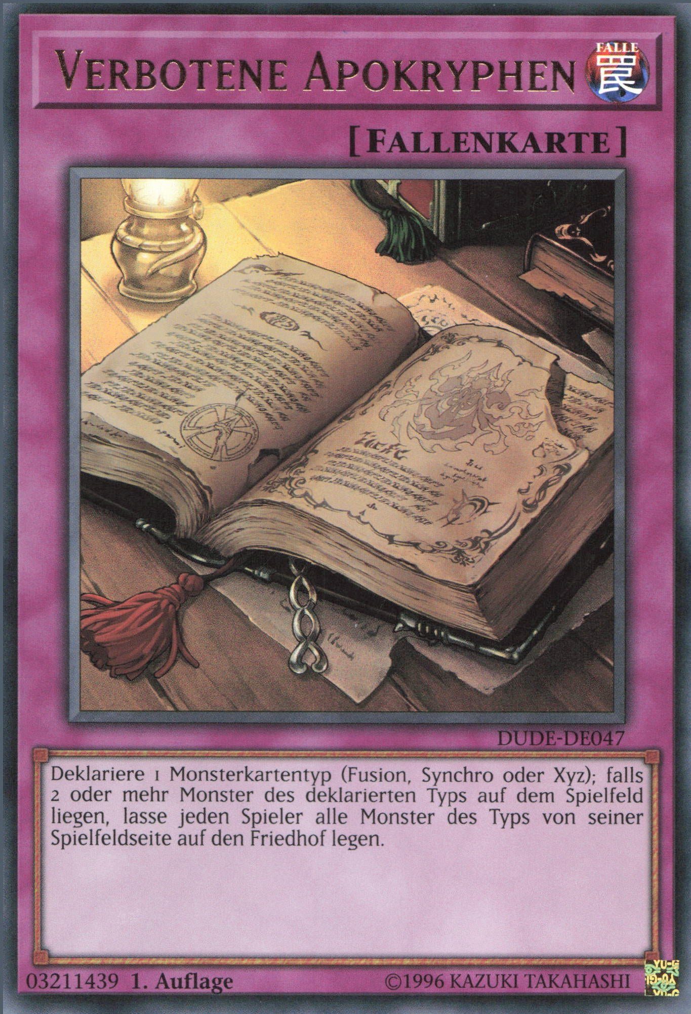 Recollectibles Sammelkarte Yugioh Karte Verbotene Apokryphen Deutsch