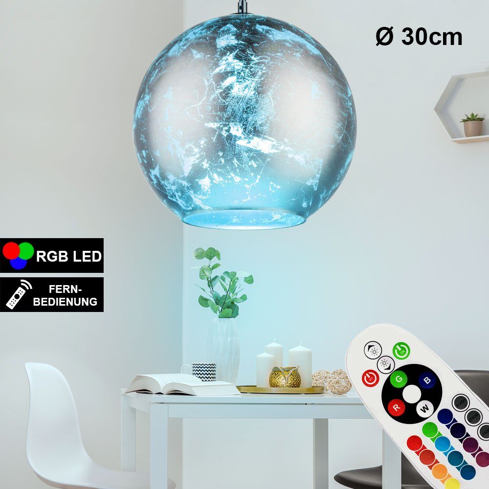 etc-shop LED Pendelleuchte, Leuchtmittel inklusive, Warmweiß, Farbwechsel, Hänge Pendel Leuchte ...