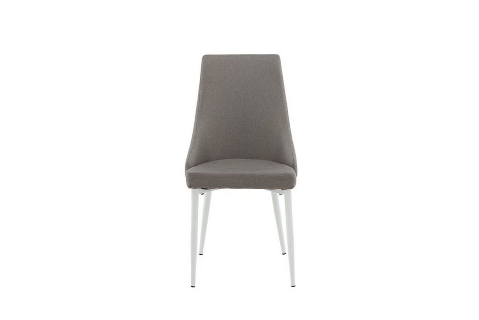 Ebuy24 Esszimmerstuhl 2er Set Leone20 Esszimmerstuhl Grau Weiß 2 St