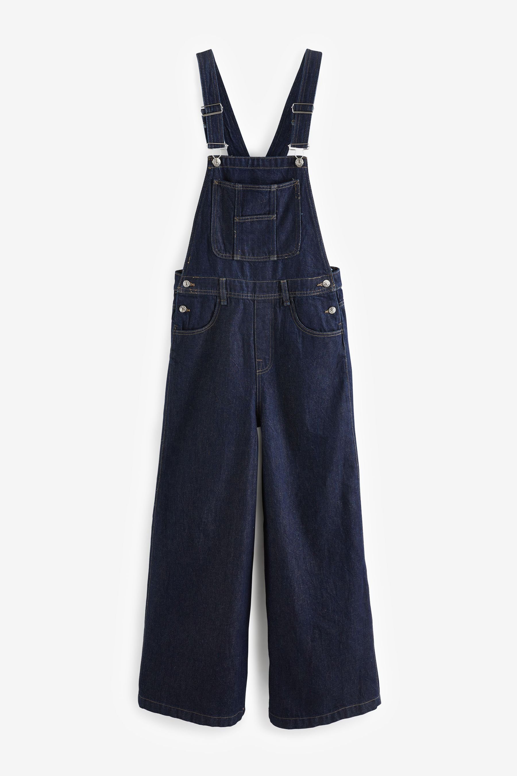 Next Latzjeans Verkürzte Latzhose Mit Weitem Beinschnitt 1 Tlg