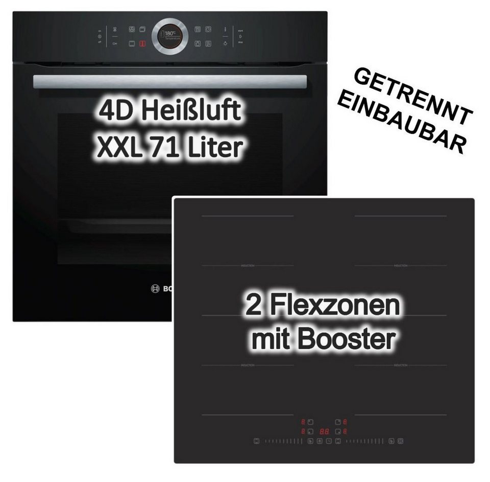 Bosch Backofen Set 4d Heißluft Autopilot Pkm Flächeninduktionsfeld