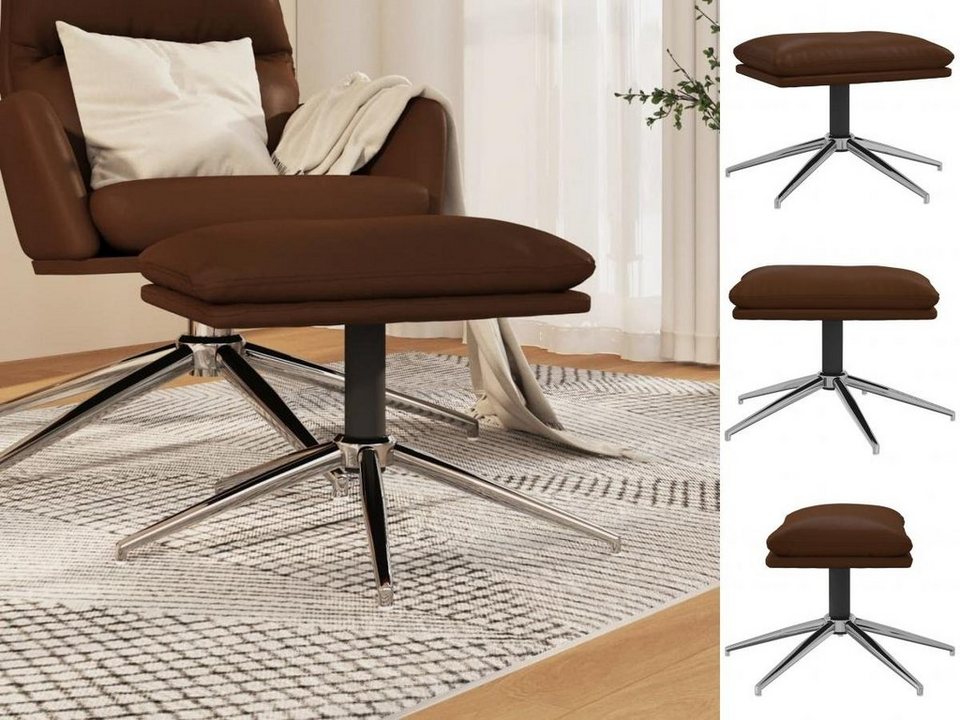 Vidaxl Fußhocker Fußhocker Braun 45x295x39 Cm Kunstleder Glänzend