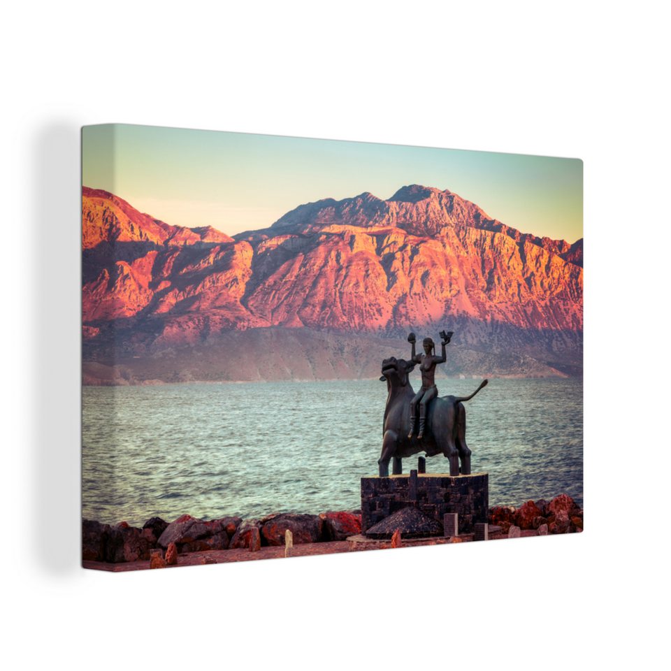 Onemillioncanvasses® Leinwandbild Statue Kreta Griechenland 1