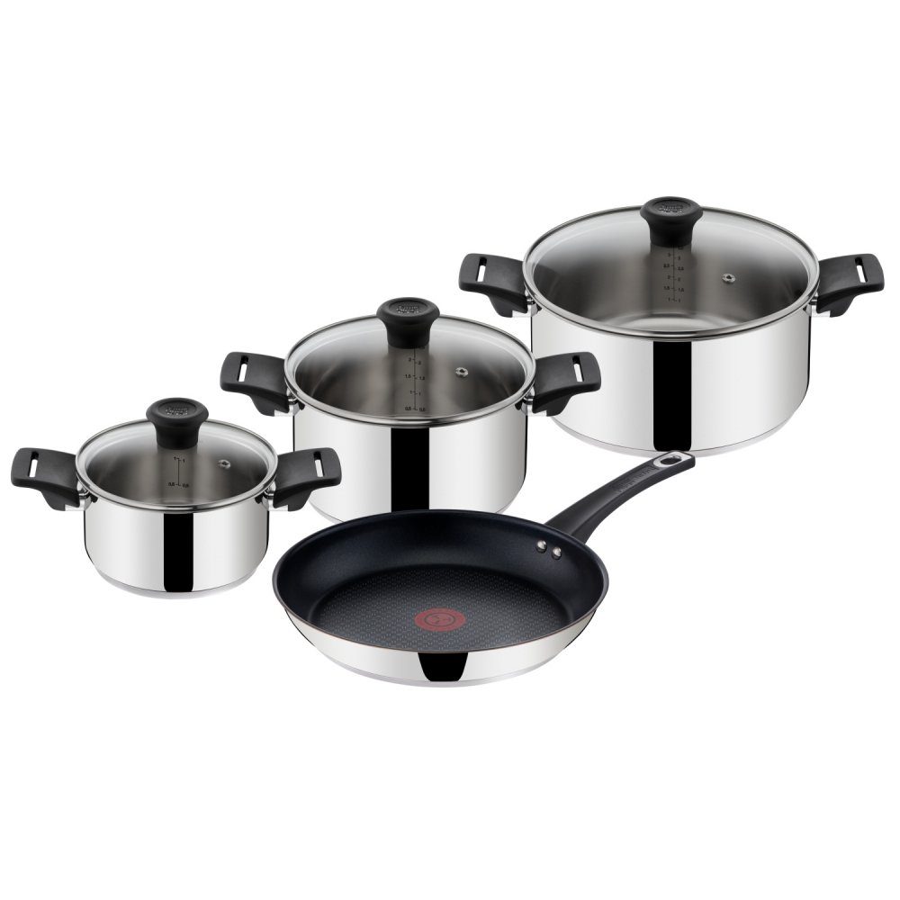 Tefal Pfannen-Set Topf-Set Jamie Oliver Mainstream - Topf-Set - silber ...