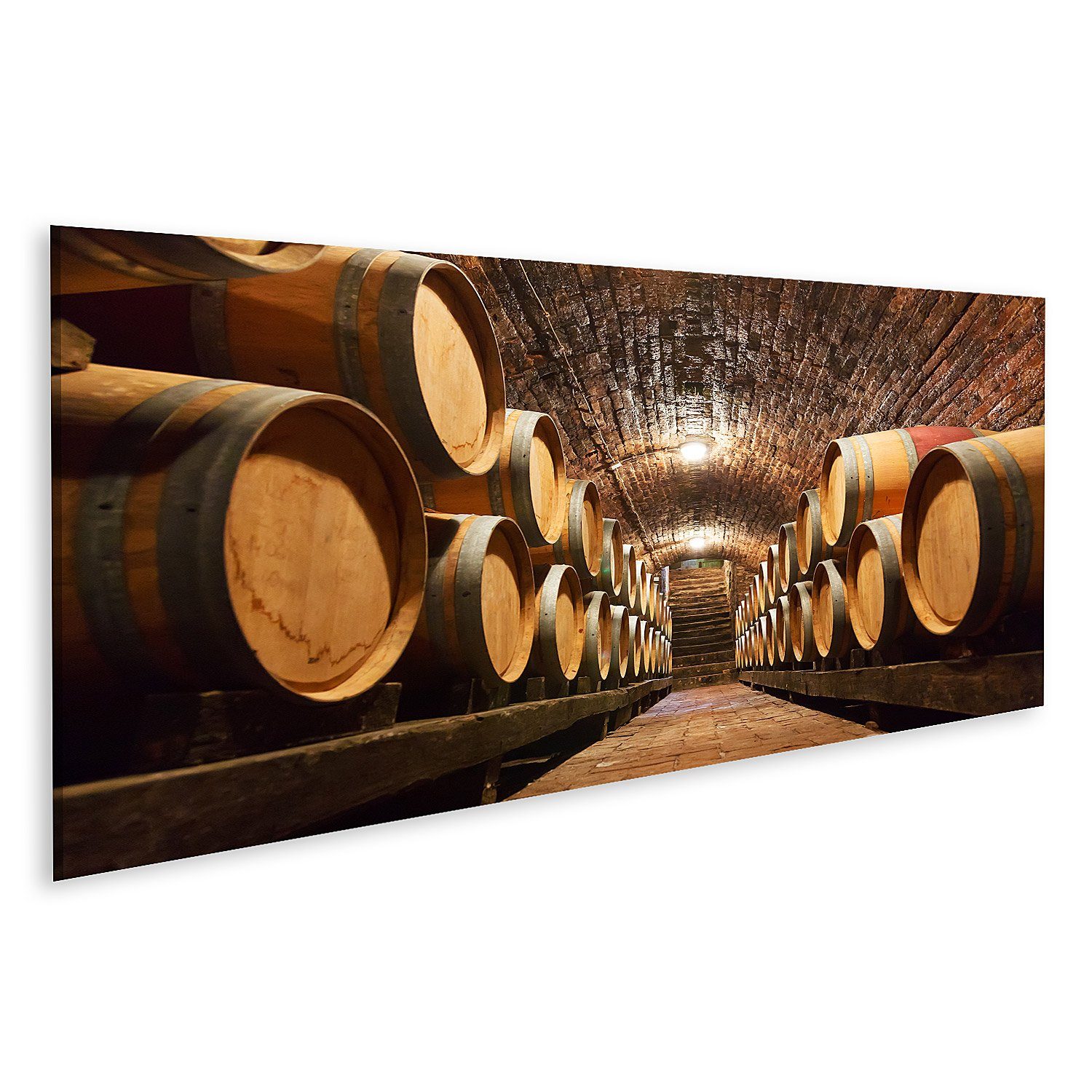 Islandburner Leinwandbild Bild Auf Leinwand Reihen Von Eichenfässern