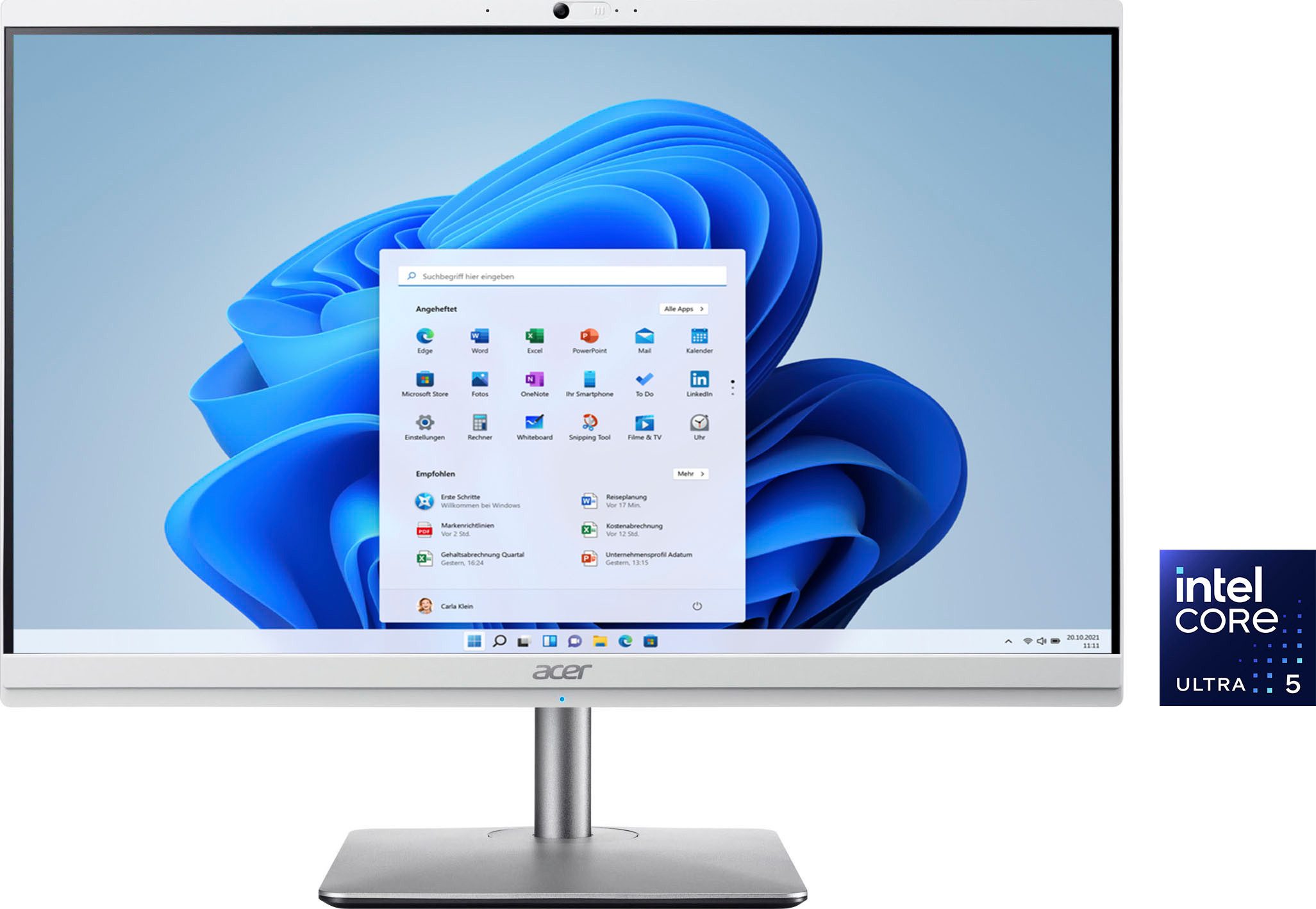 Acer Aspire C24-195ES All-in-One PC (23,8 Zoll, Intel Core Ultra 5 125U, Intel Graphics, 16 GB ...