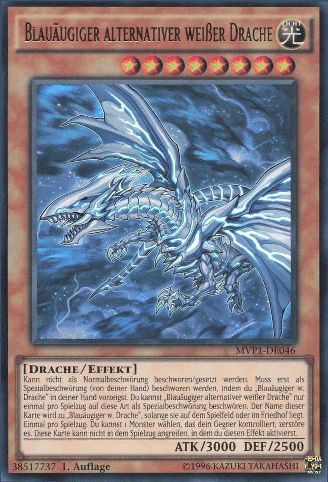 Recollectibles Sammelkarte Yugioh Karte Blauäugiger Alternativer Weißer