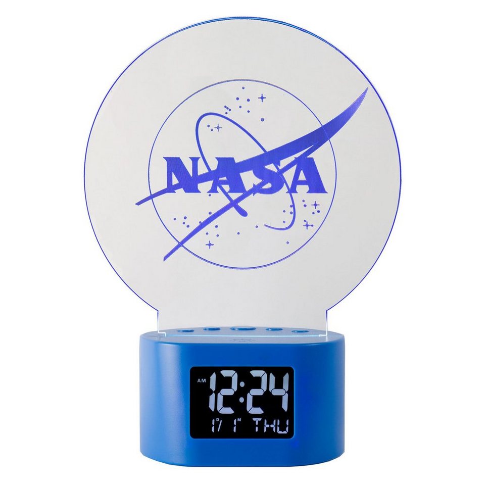Quarzwecker Nasa Leuchtwecker Mit 7 Farben Geräuschlos Kinderwecker