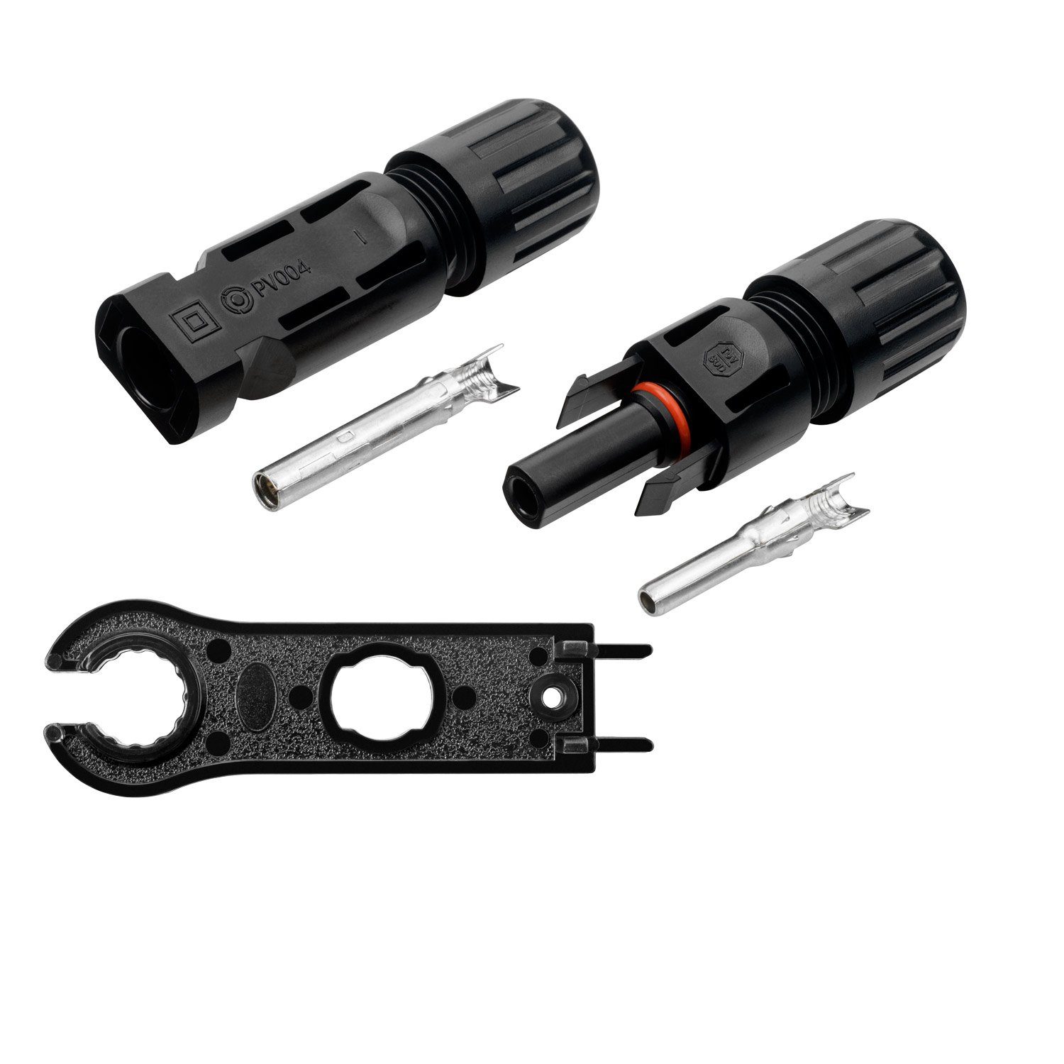 avoltik Wechselrichter MC4 Solar Kabelstecker Solarpanel MC4 Stecker männ.-/weiblich PV IP67 ...