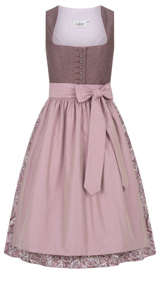 Nübler Dirndl Midi Dirndl Nela in Beere von Nübler, Trachtenkleid