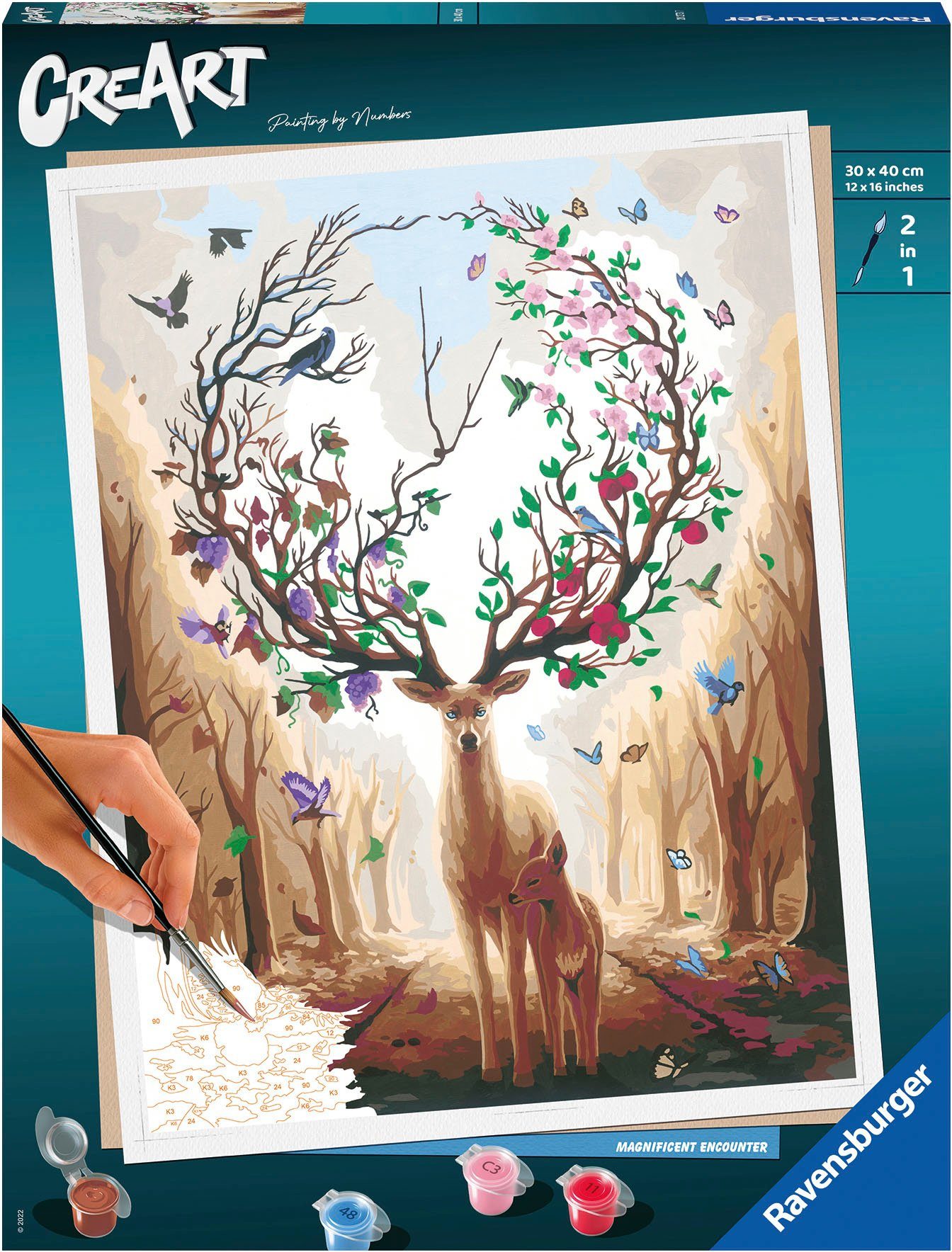 Ravensburger Malen nach Zahlen CreArt, Magnificent Encounter, Made in Europe; FSC® - schützt ...