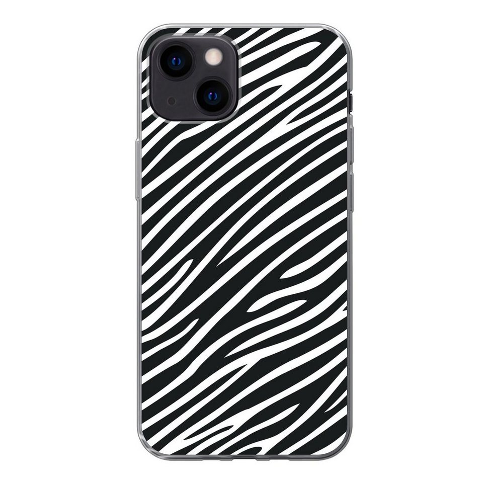 Muchowow Handyhülle Tiermuster Zebra Schwarz Handyhülle Apple