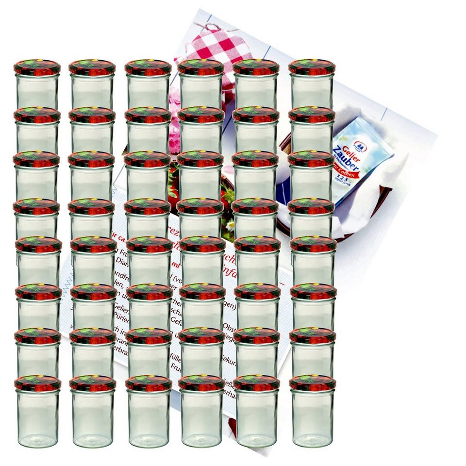 Mambocat Einmachglas 50er Set Sturzglas 435 Ml To 82 Obst Deckel Incl