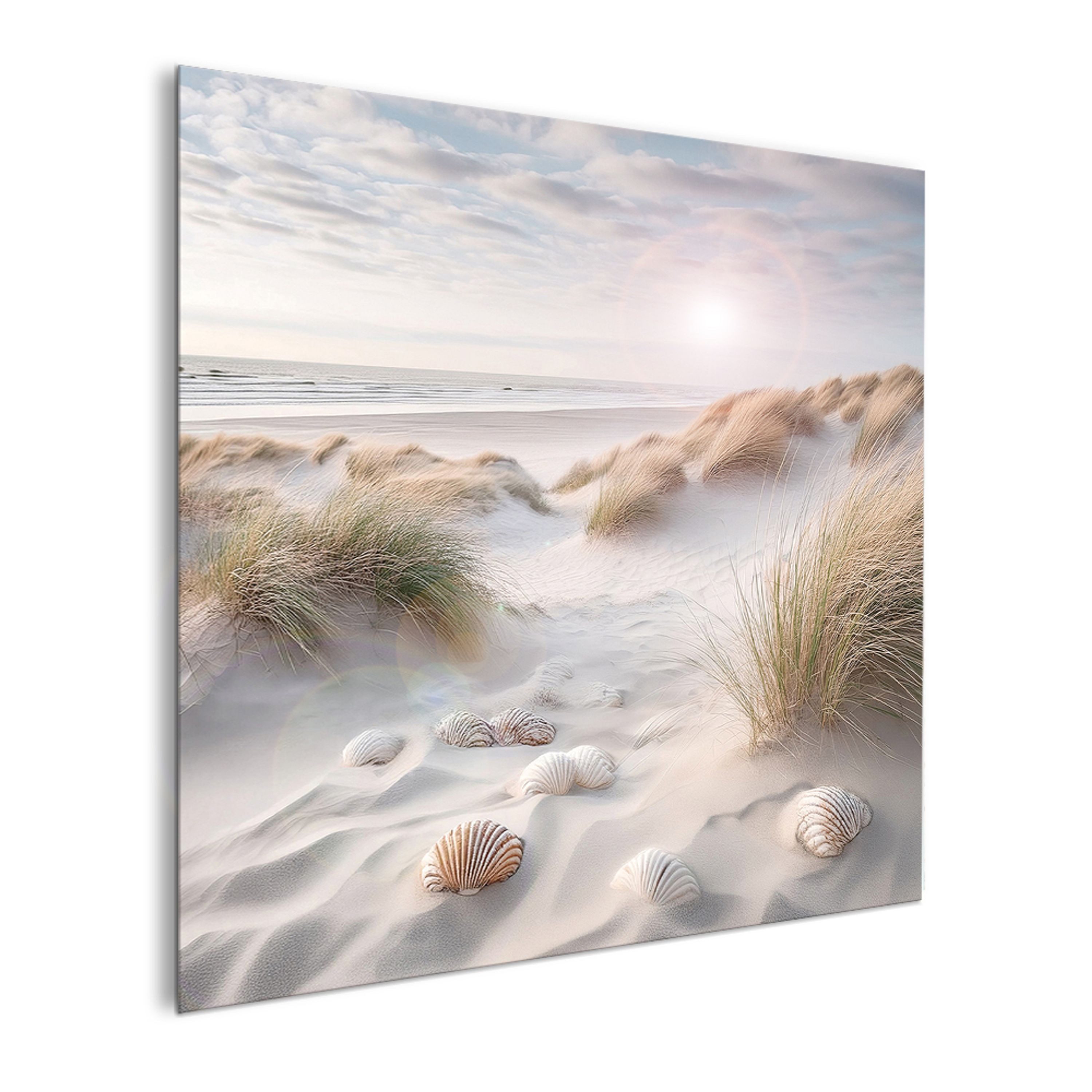 artissimo Glasbild Bild aus Glas 30x30 cm / Wandbild / Strandbild ...