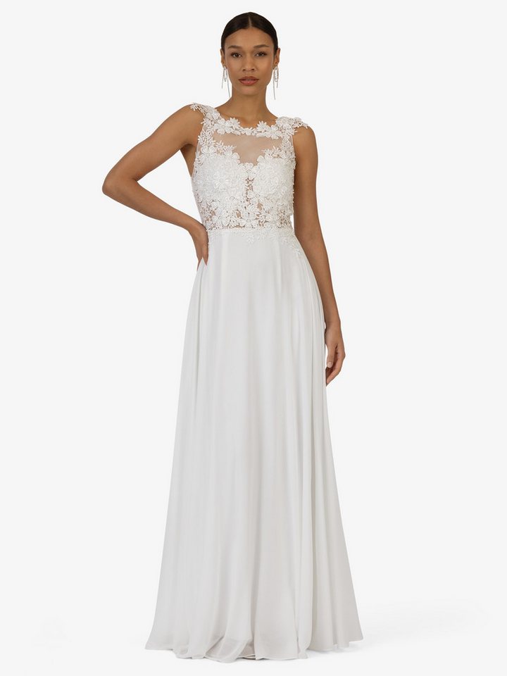 Kraimod Abendkleid Mit Einem Oberteil Aus Mesh Mit Spitze Oberteil Aus