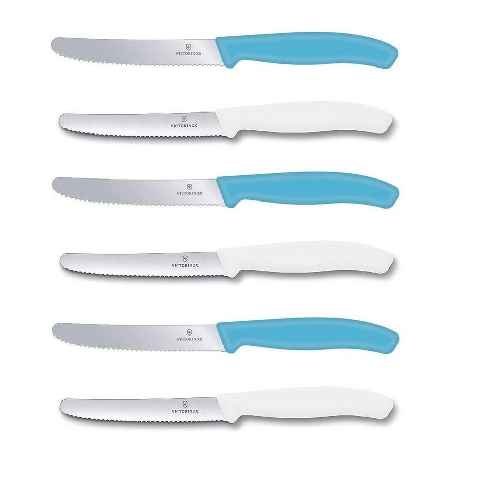 Victorinox Tafelmesser 6 Stück Tafelmesser Neue Griffform Swiss Classic