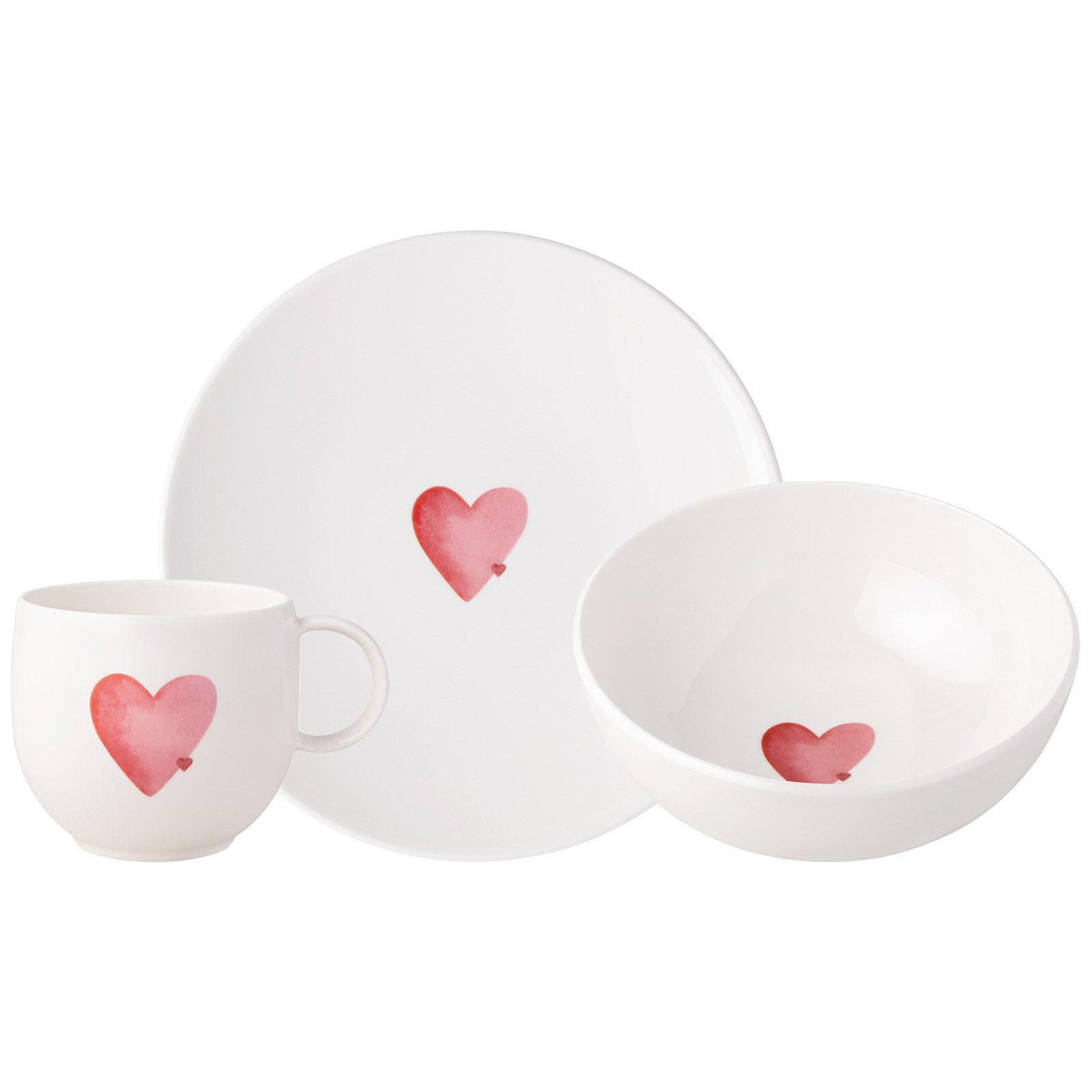Villeroy And Boch Kombiservice With Love Frühstücksset Sending Love 3er