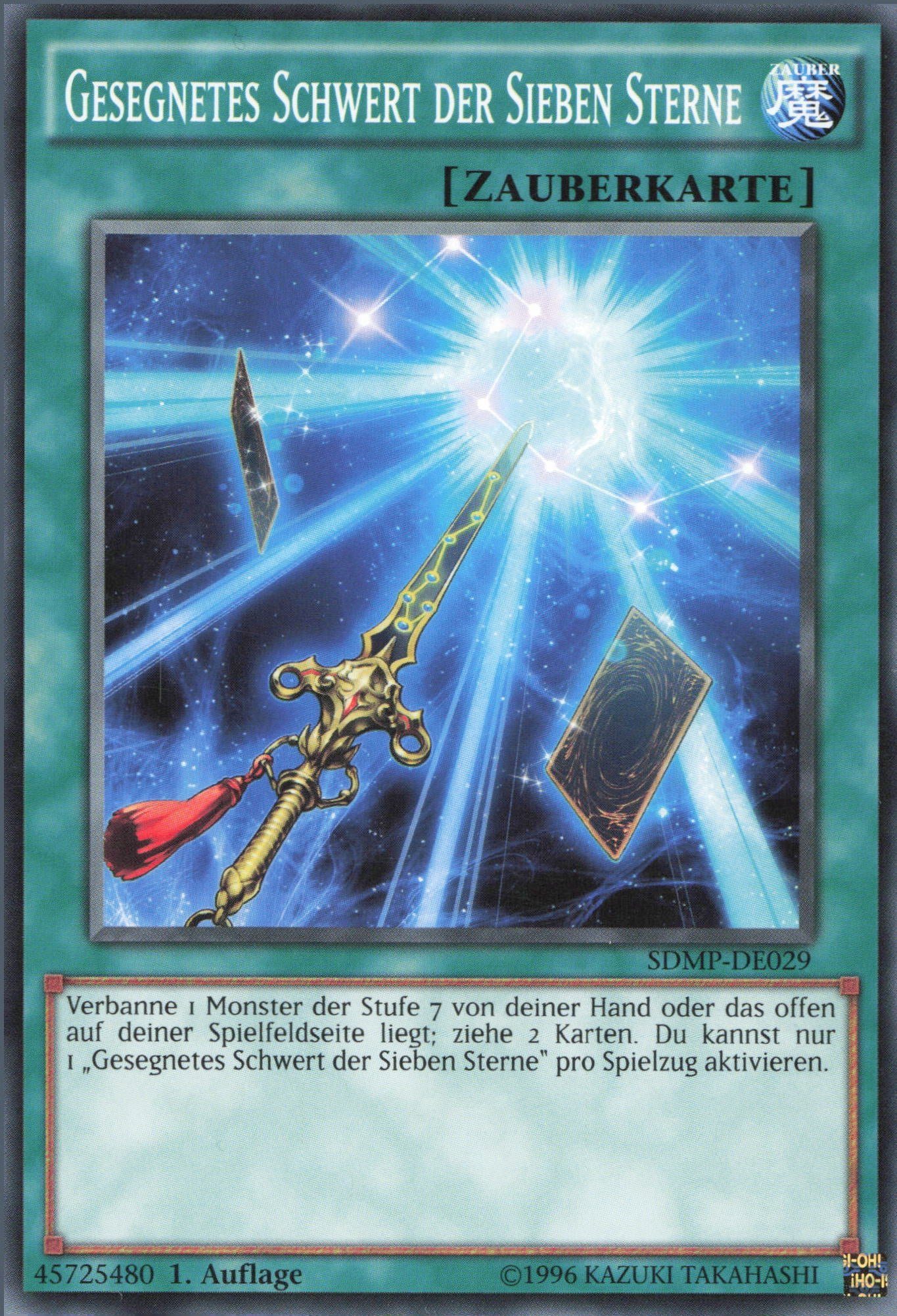 Recollectibles Sammelkarte Yugioh Karte Gesegnetes Schwert Der Sieben