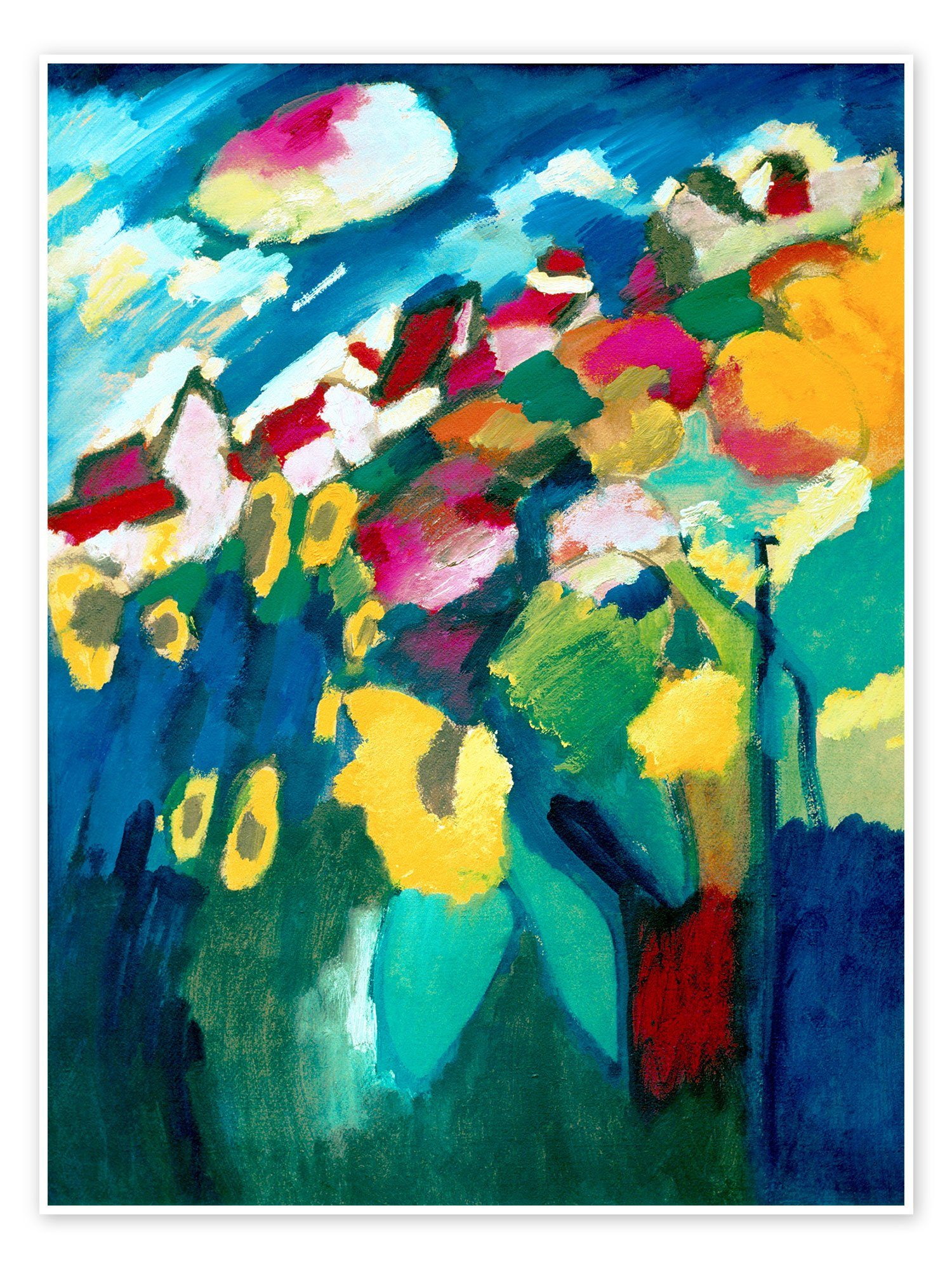 Posterlounge Poster Wassily Kandinsky Murnau Der Garten Ii