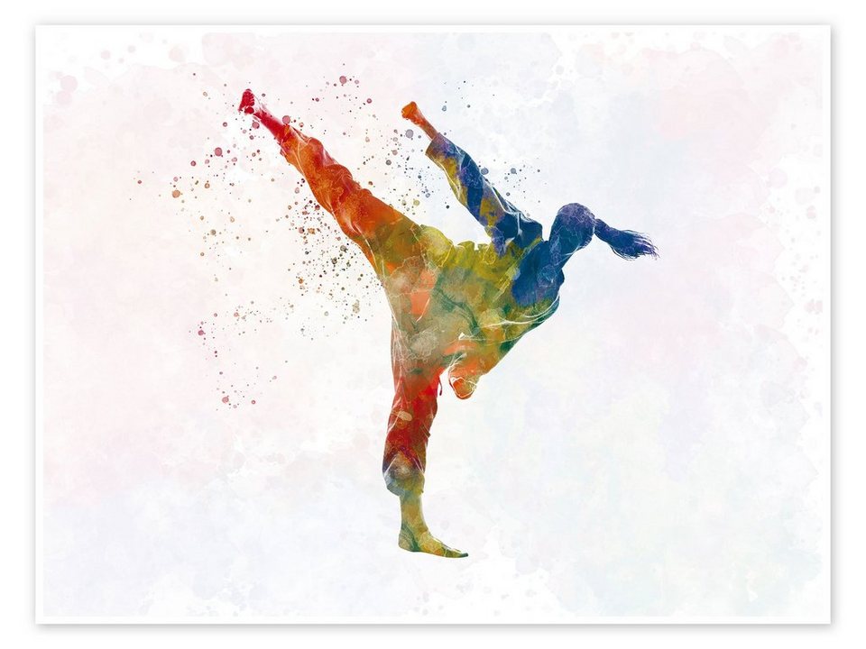 Posterlounge Poster Nobelart Karate Kampfkunst Iii Fitnessraum
