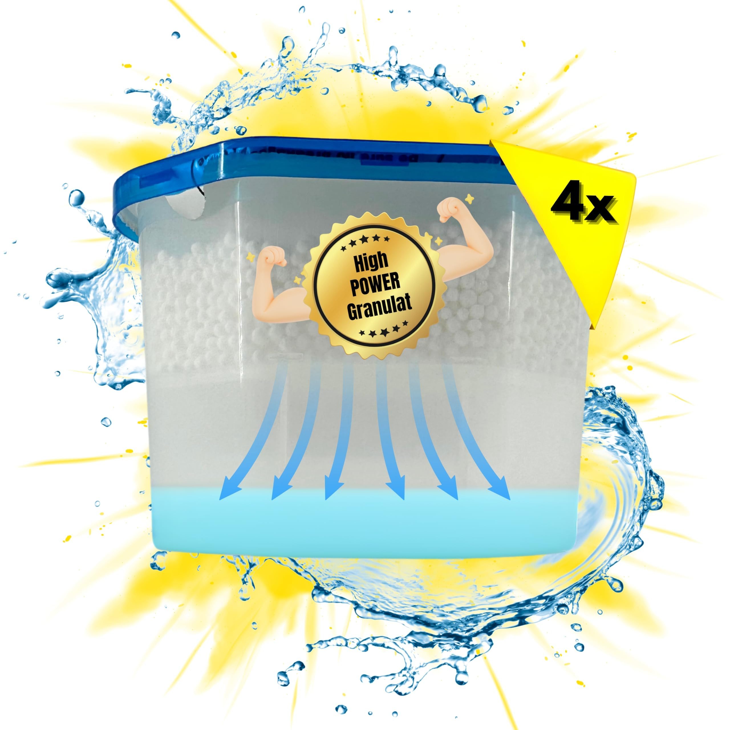 Tronicxl Granulat Luftentfeuchter 4x 500ml Luftentfeuchter Granulat