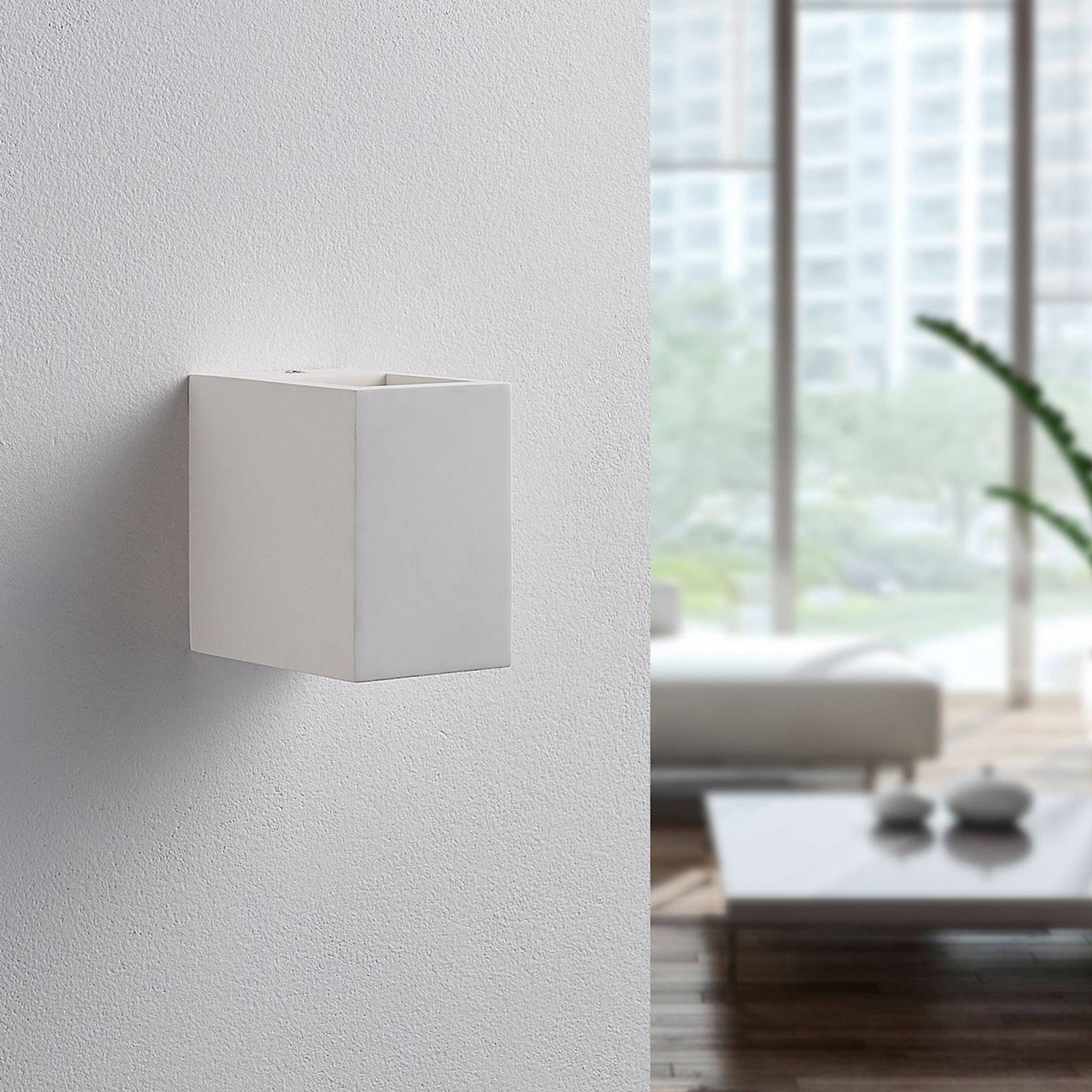 Lindby Wandleuchte Jannes Dimmbar Led Lampen Warmweiß Modern Gips