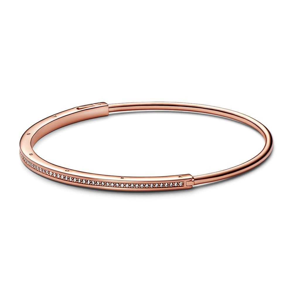 Pandora Armband PANDORA Damen Armreif Signature ID rosevergoldet