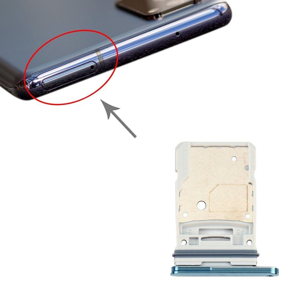 Wigento Sim Karten Halter Für Samsung Galaxy S20 Fe 5g Blau Card Tray