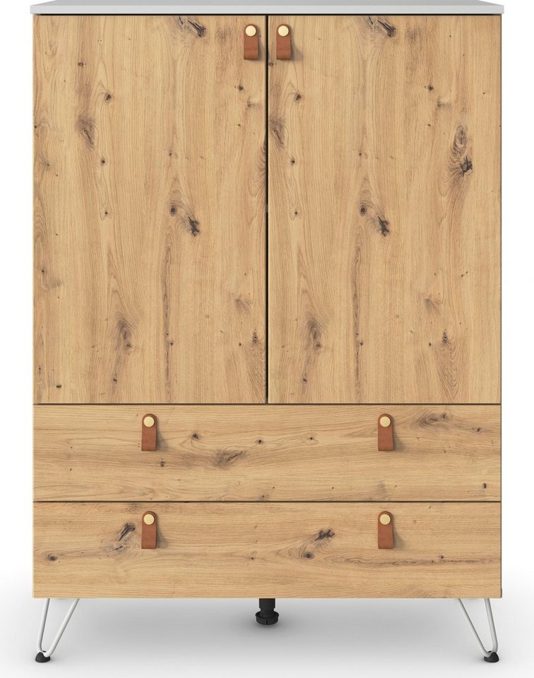 Rauch Hochkommode Homey By Aditio Mit Grifflaschen In Leder 2