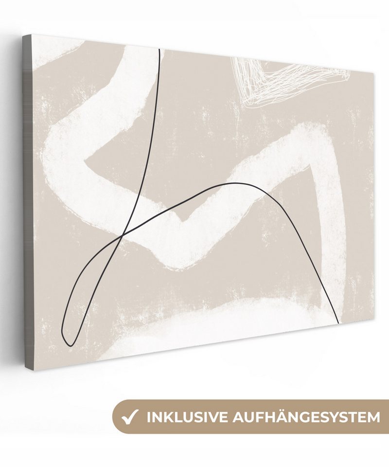 Onemillioncanvasses® Leinwandbild Linie Abstrakt Design 1 St