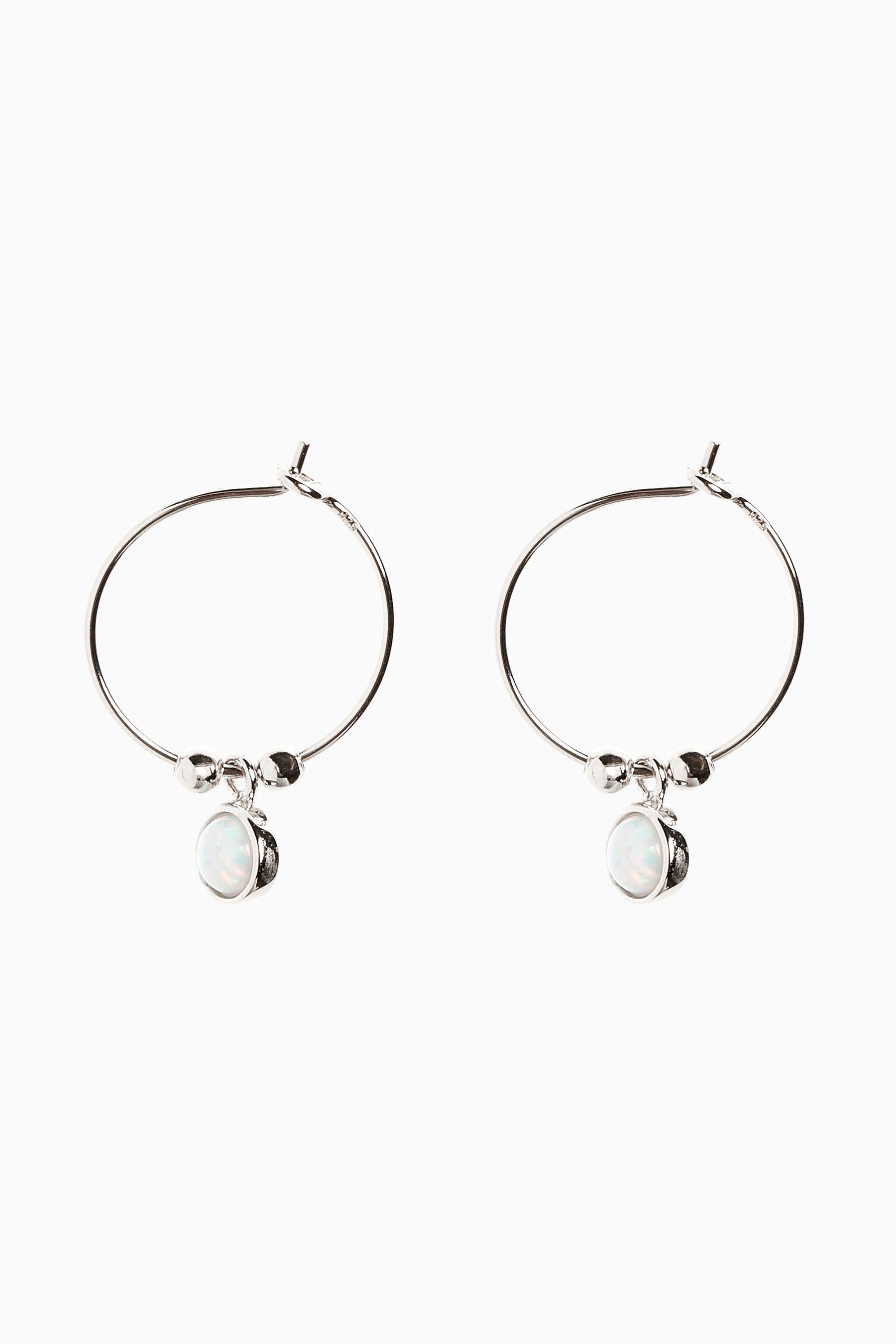 Next Paar Creolen Creolen mit Opalanhänger (1-tlg)