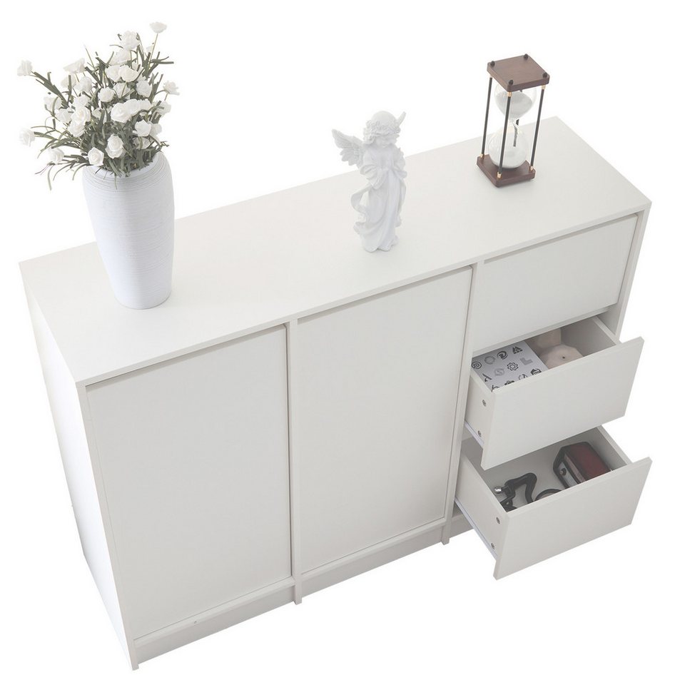 Okwish Sideboard Mit Großem Stauraum Kommode Schuhschrank Anrichte