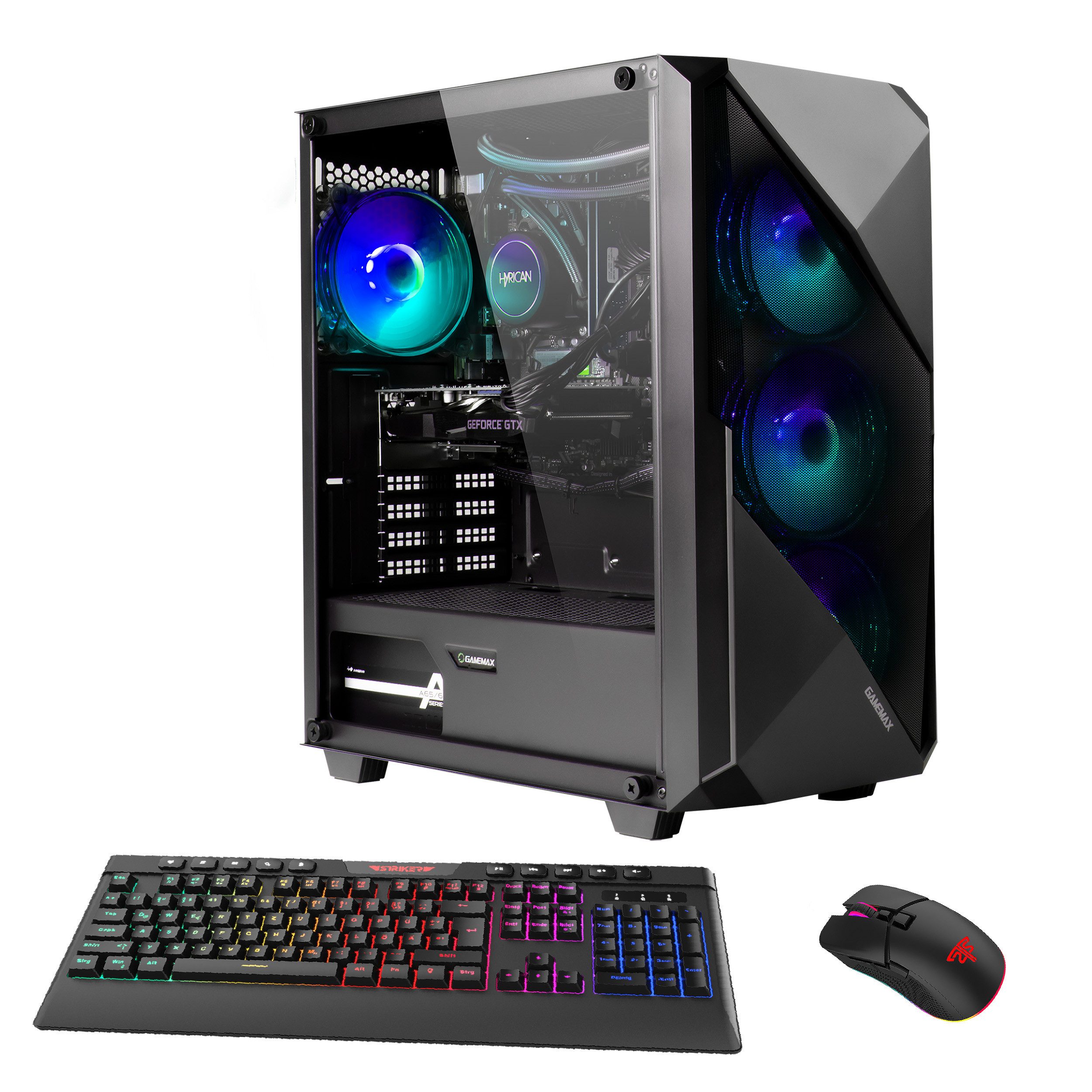Hyrican Striker 7323 Gaming-PC (AMD Ryzen 7 5700X, RTX 4060, 32 GB RAM, 2000 GB SSD ...