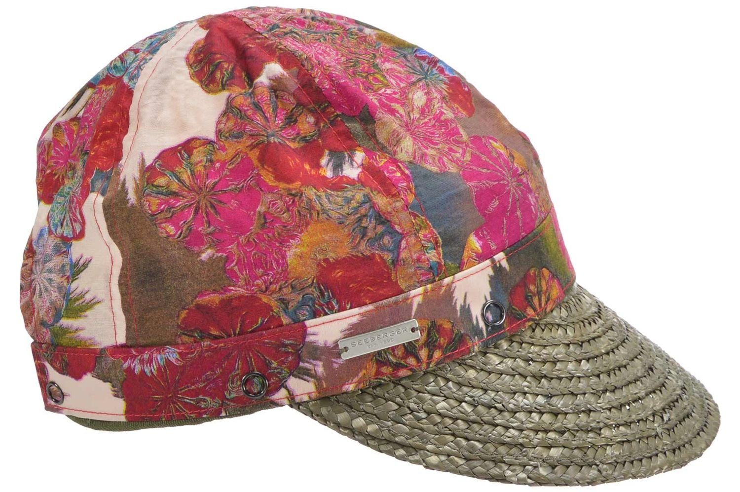 Seeberger Strohhut, Seeberger Strohcap mit Strohbortenschild und ...