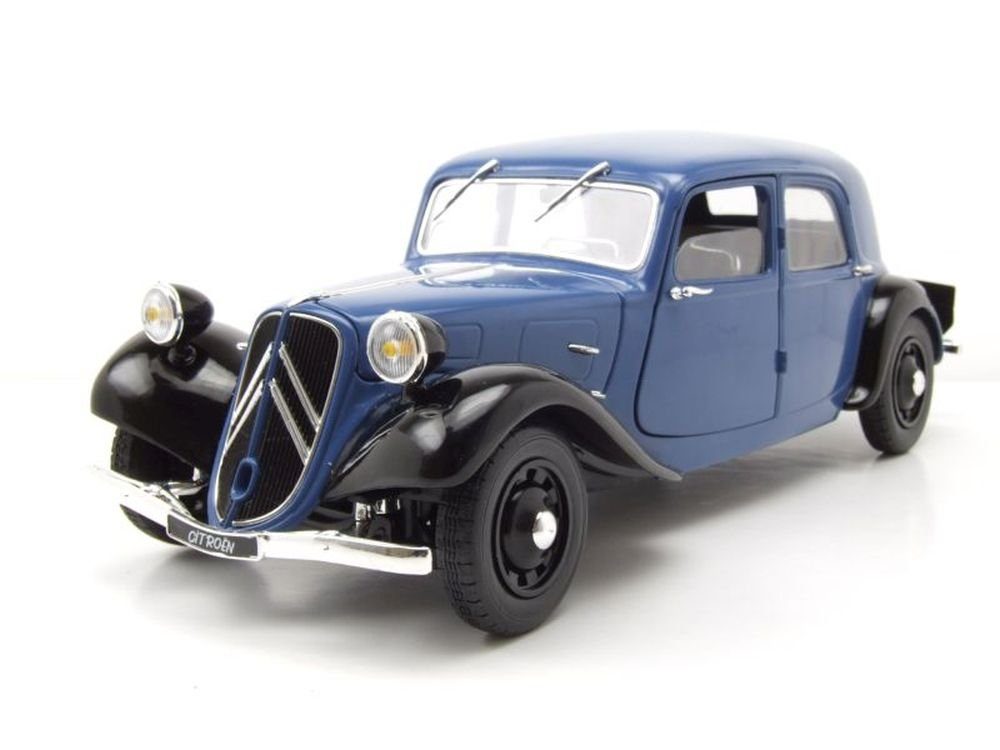 Solido Modellauto Citroen Traction 11CV 1937 blau Modellauto 1:18 Solido, Maßstab 1:18