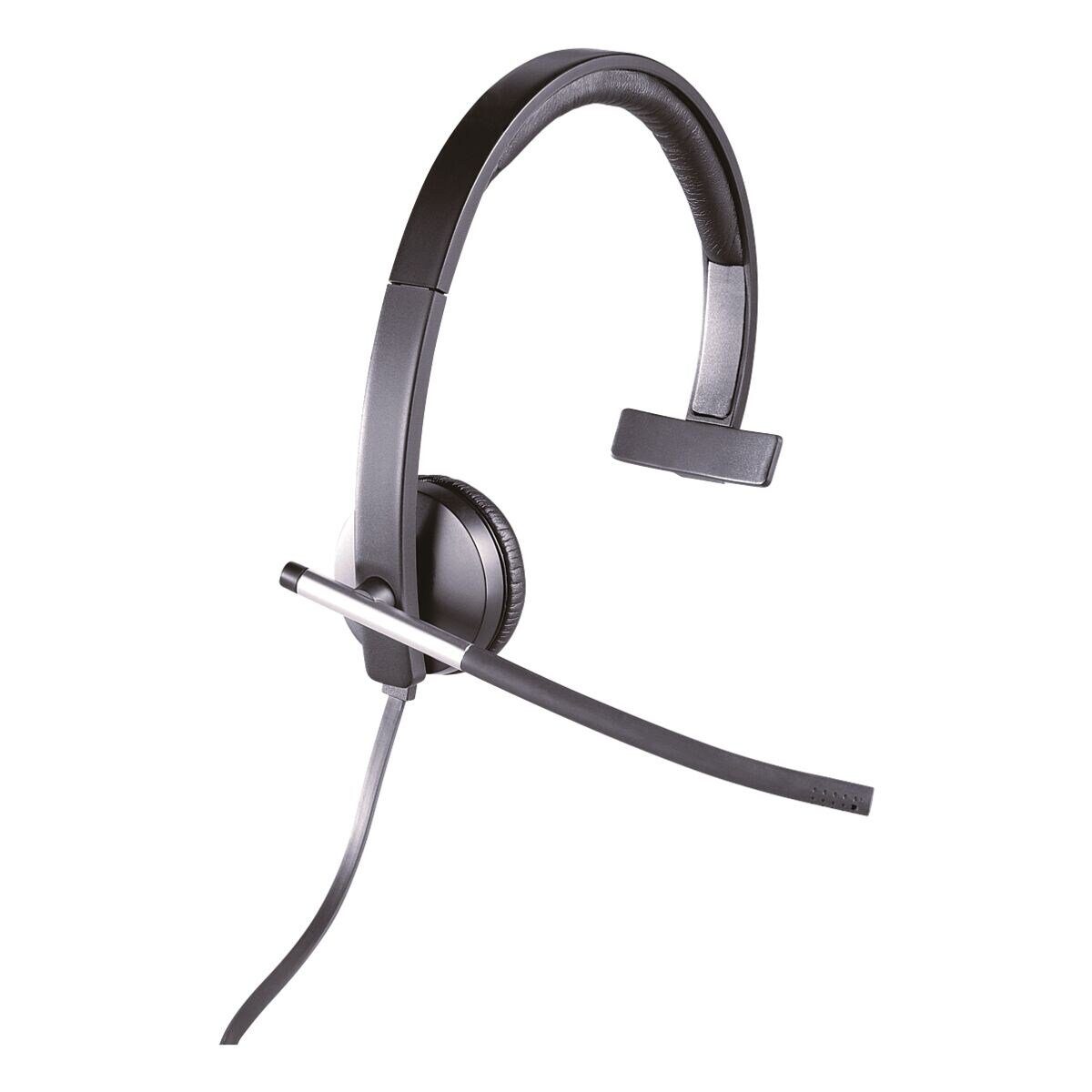 Logitech H650e Mono Headset (mit flexiblem Kopfbügel), Bietet einen ...