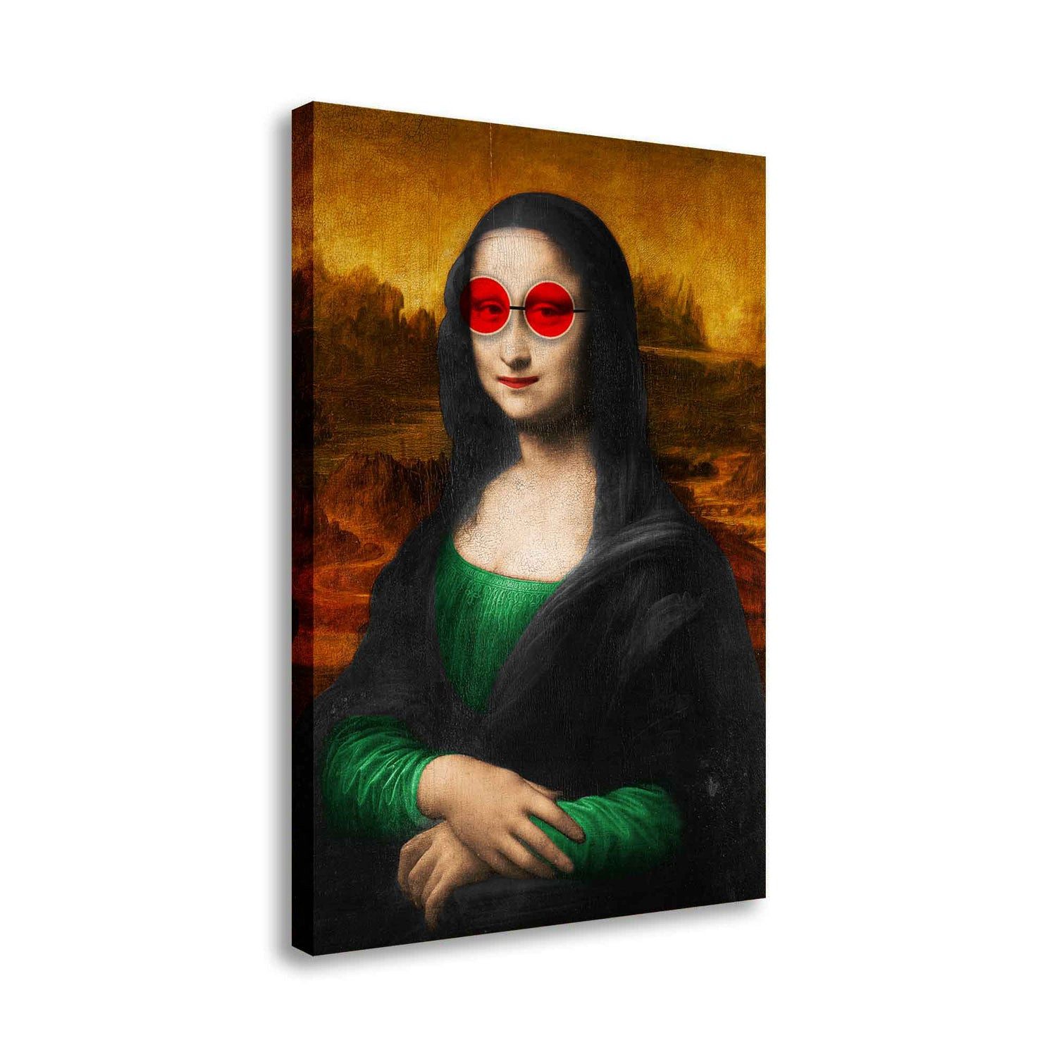 Artedinoi Leinwandbild Mona Art Pop Art Wandbild Leinwandbild Kunst Deko Xl