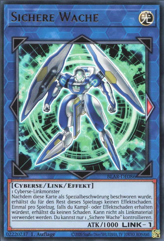 Recollectibles Sammelkarte Yugioh Karte Sichere Wache Deutsch Yu Gi Oh