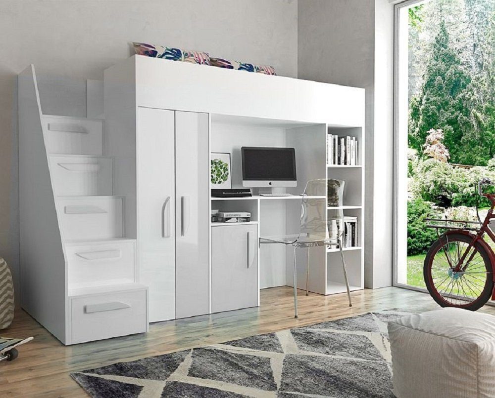 Verwunderlich Hochbett Fur Erwachsene Mit Schrank Bild