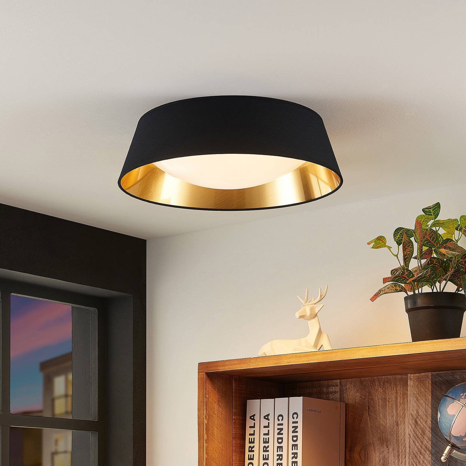 Lindby Led Deckenleuchte Ibai Led Lampen Warmweiß Modern Eisen