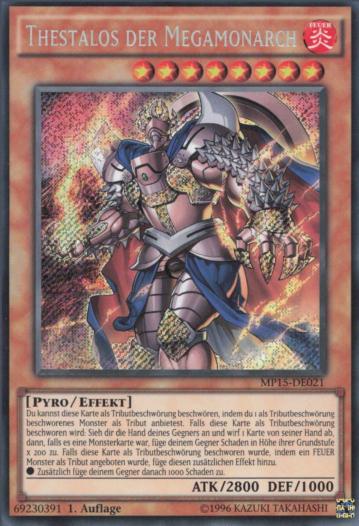 Recollectibles Sammelkarte Yugioh Karte Thestalos Der Megamonarch