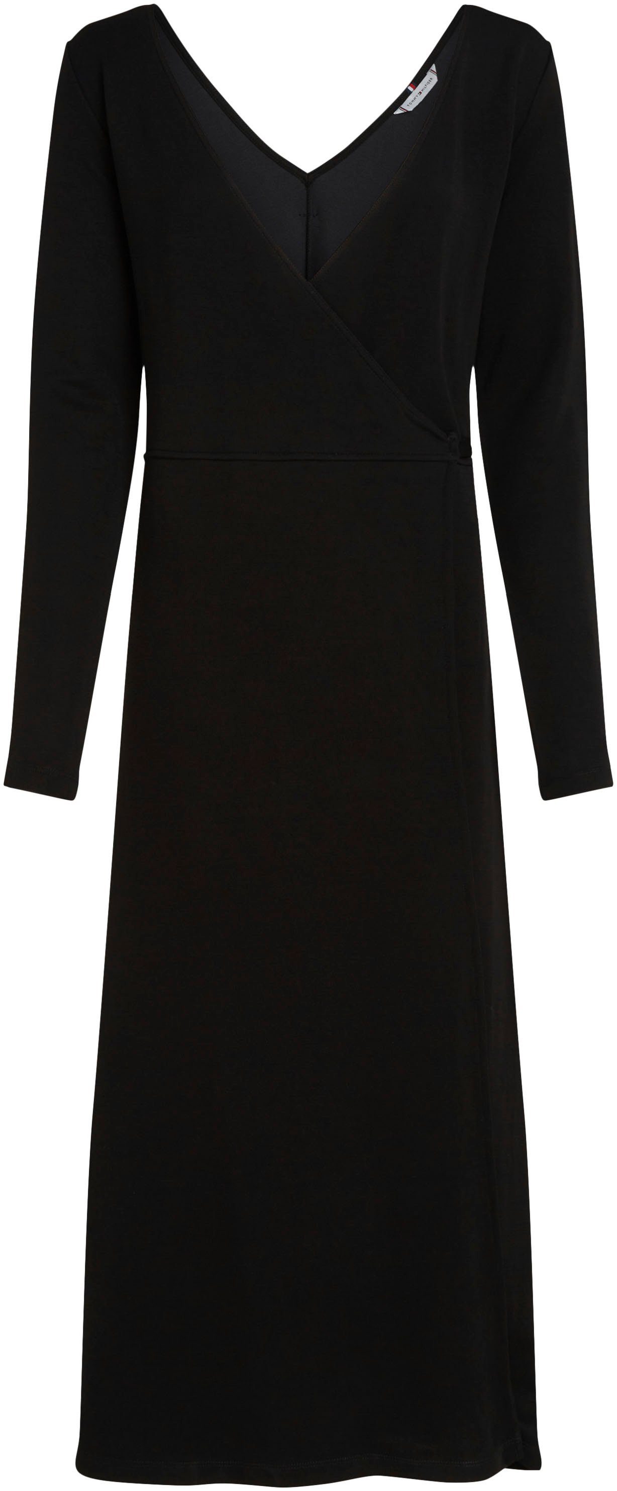 Tommy Hilfiger Wickelkleid Fandf Wrap Midi Dress Ls Mit Bindeband