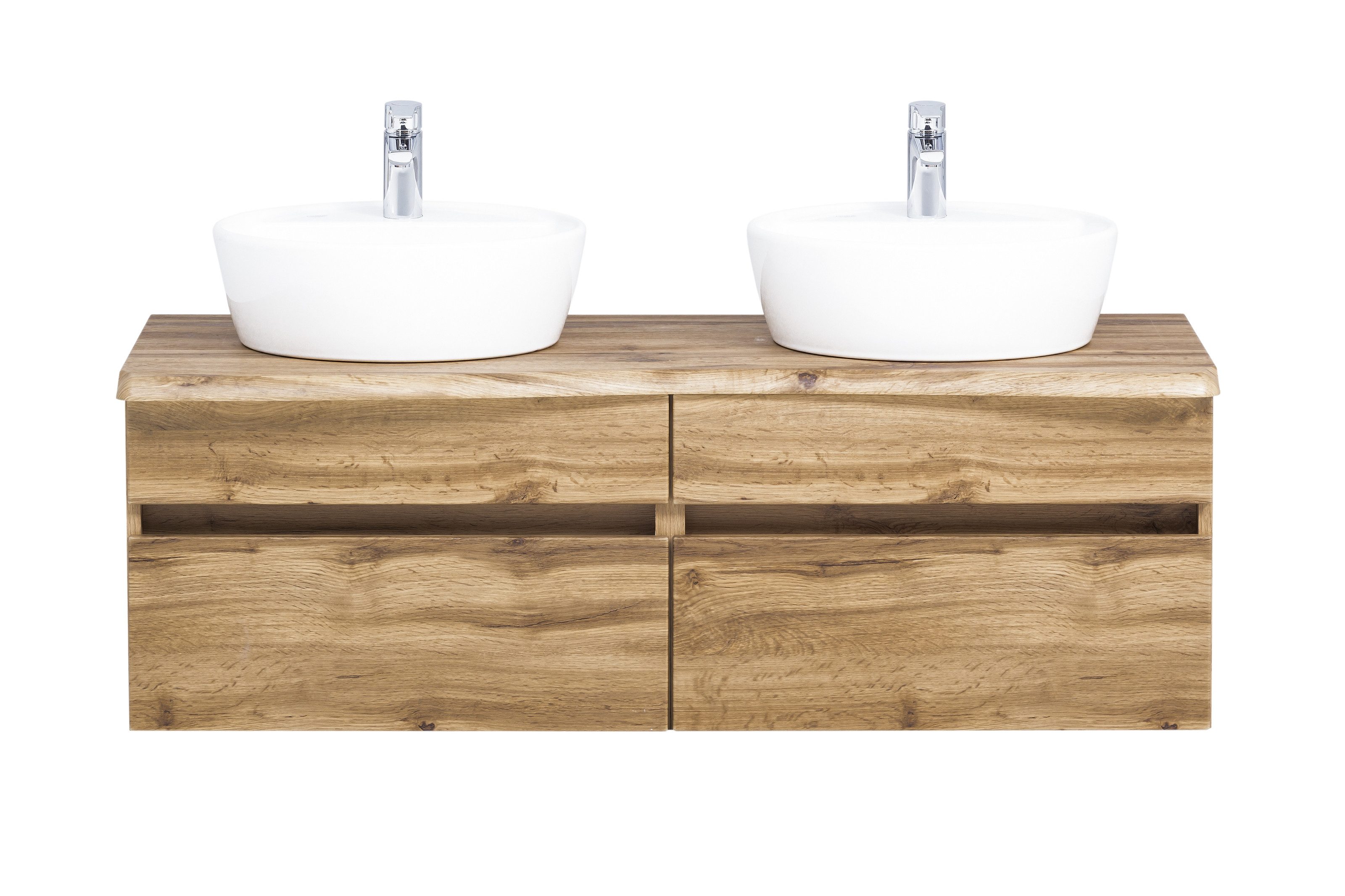 Held MÖbel Waschtisch Set Aus Mdf In Wotaneiche Mit 2 Schubladen Und