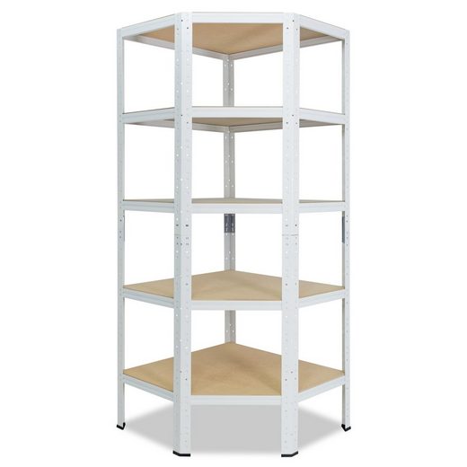 shelfplaza Eckregal »HOME«, 180x90x60cm weiß, Metall Eckregal stehend ... shelfplaza Eckregal »HOME«, 180x90x60cm weiß, Metall Eckregal stehend ...