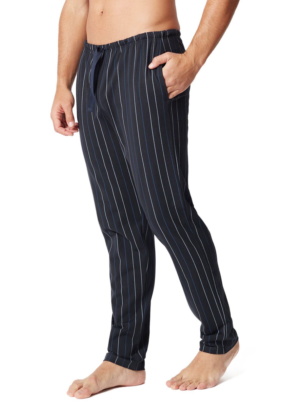 Huber Loungehose Herren Hose Lang Hautnah Night Basic Selection Stück