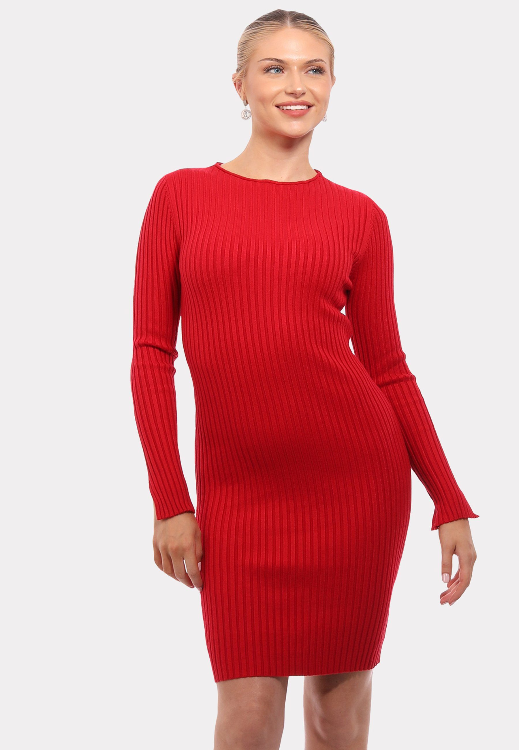 Yc Fashion And Style Strickkleid Elegantes Strickkleid Kein Set Langarm